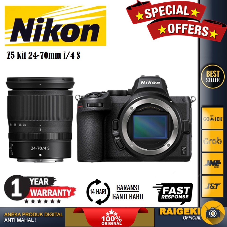 Jual Nikon Z5 kit 24-70mm f/4 S Mirrorless Digital Camera | Shopee ...