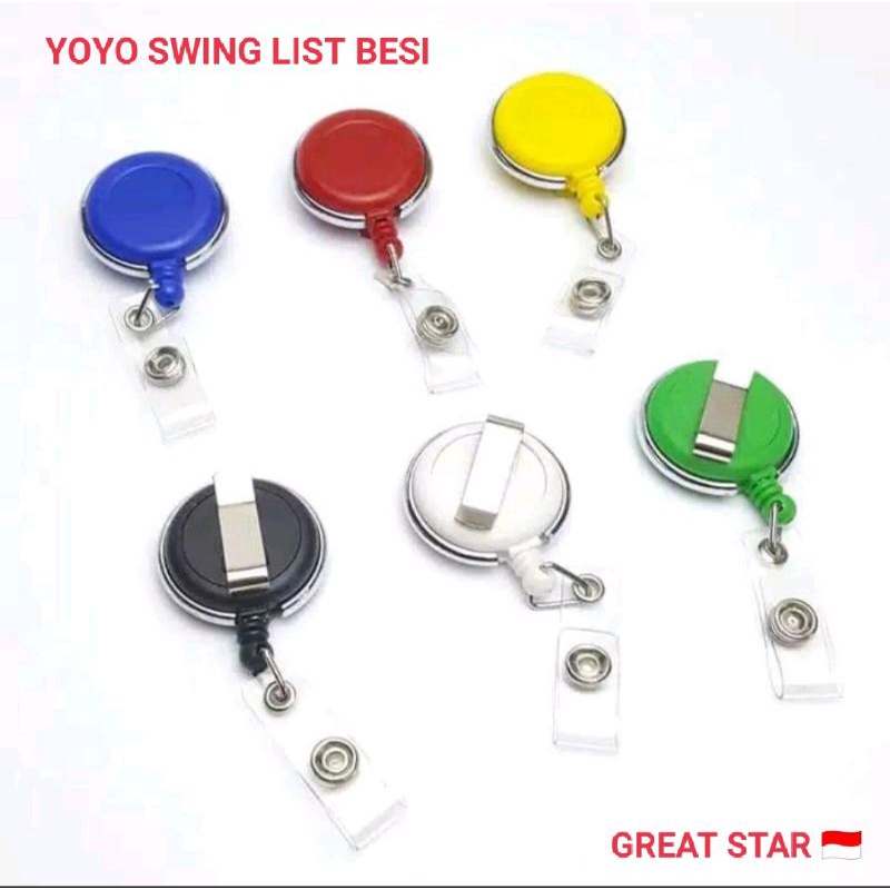 Jual YOYO SWING/Putar ID CARD-HANG TAG-CARD HOLDER-LIST BESI YOYO ROTARY GREAT STAR | Shopee ...