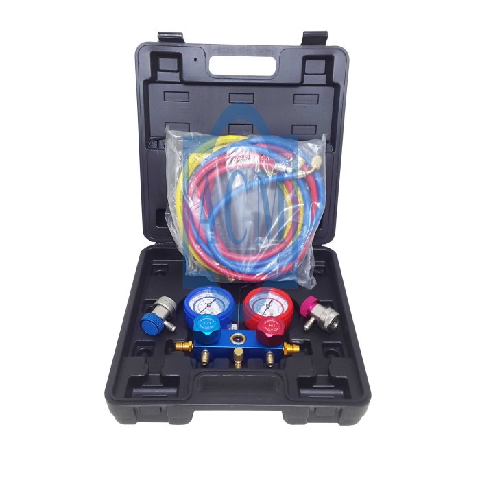 Jual Meteran Manifold ACM Alat isi Freon Refrigerant AC Mobil/Rumah ...