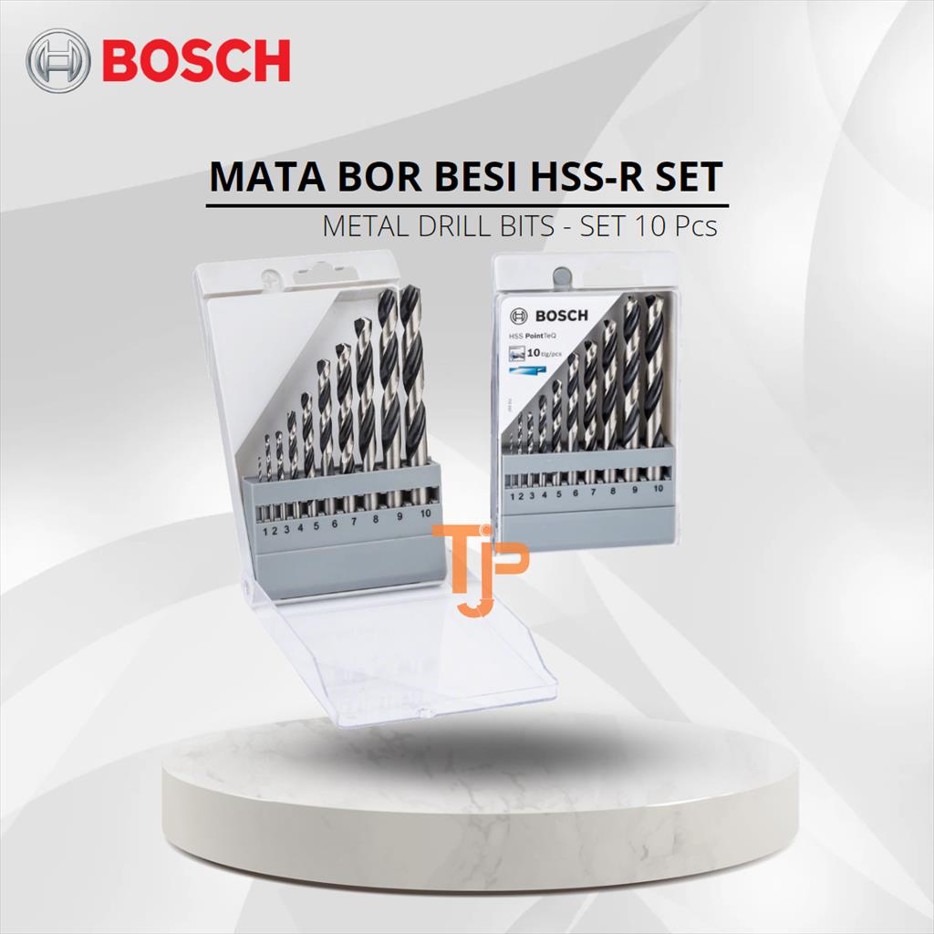 Jual BOSCH MATA BOR BESI HSS R SET - 10 Pcs PN.2608577348 | Shopee ...