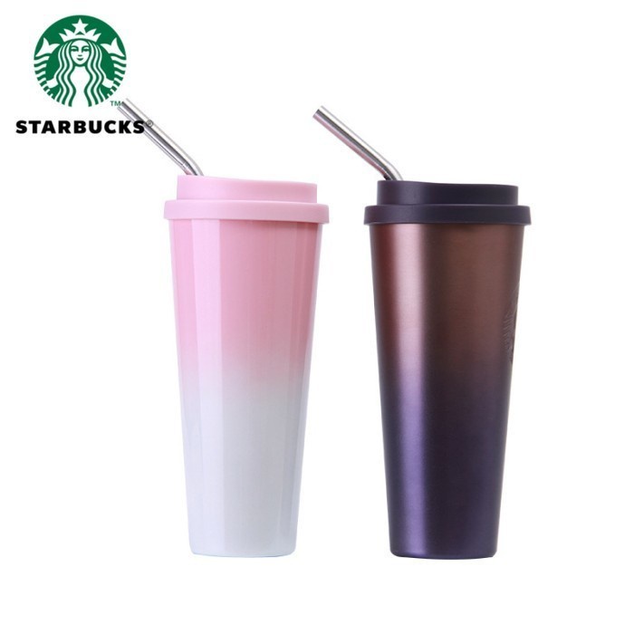 Jual Tumbler Starbucks Stainless Steel Straw Es Cup Gelas Kopi 420ml ...