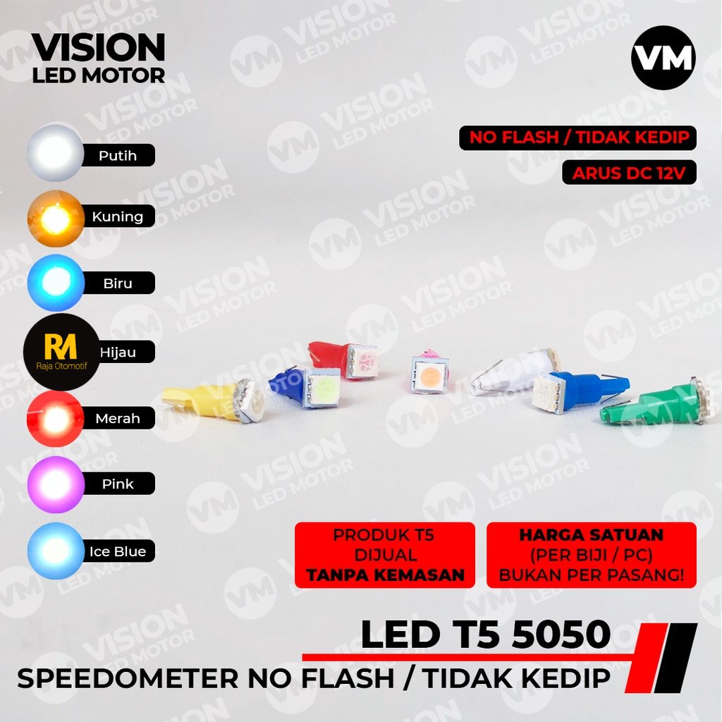 Jual LED T5 5050 LAMPU SPEEDO SPEEDOMETER / NO FLASH / TIDAK KEDIP ...