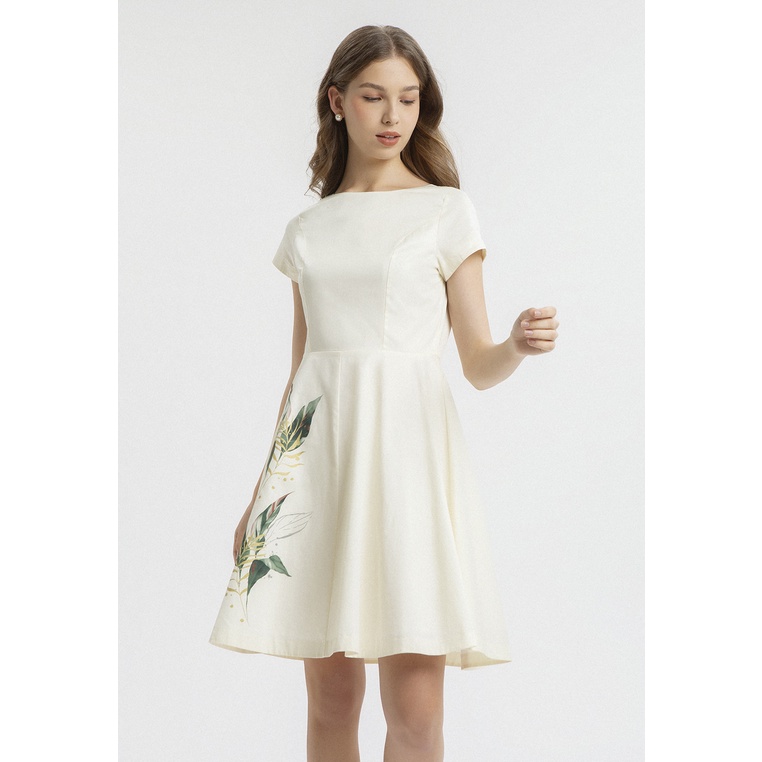 Jual Minimal Poppy Dress Egret | Shopee Indonesia