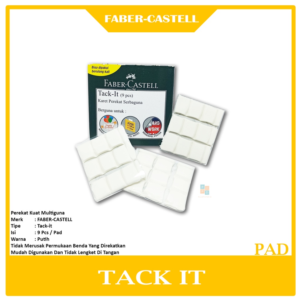 Jual FABER-CASTELL - Tack It Karet Perekat Serbaguna 6gr - Pad | Shopee ...