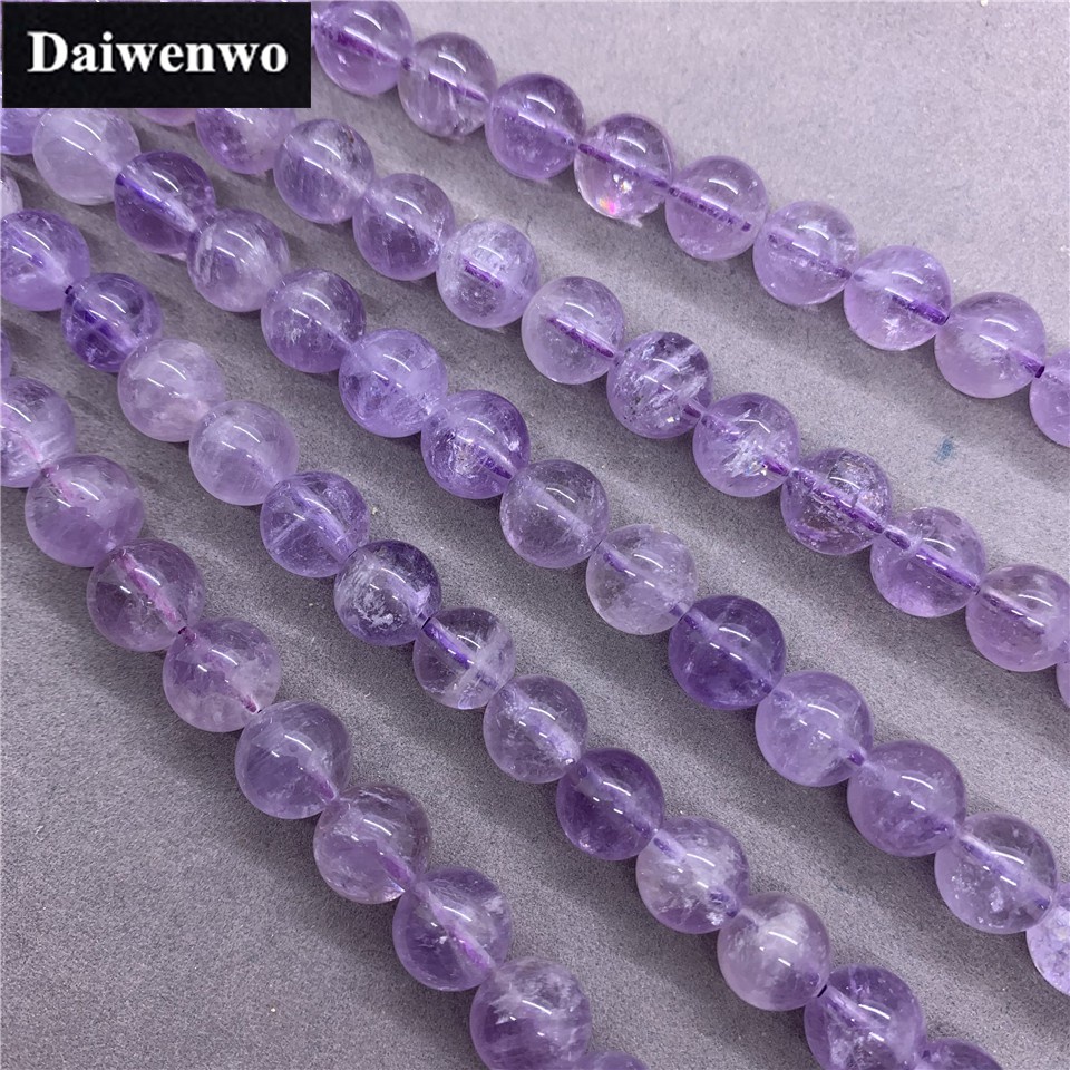 Jual Light Amethyst Purple Jade Beads Natural Stone 6/8/10mm Diy Jewelry | Shopee Indonesia