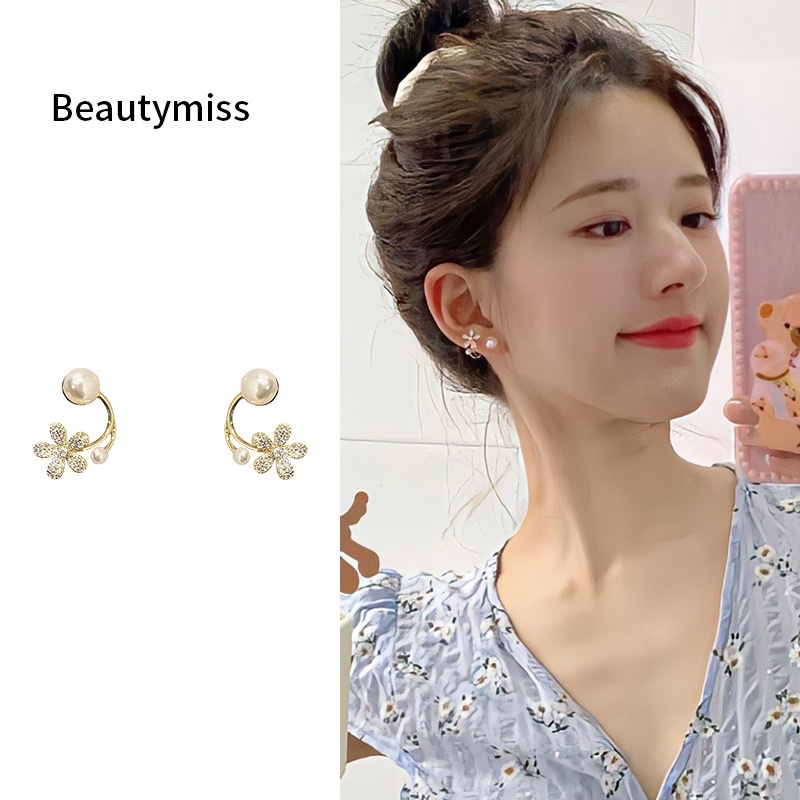 Jual OK Anting Bunga Model Juntai Bunga Hias Kristal erlian Imitasi ...