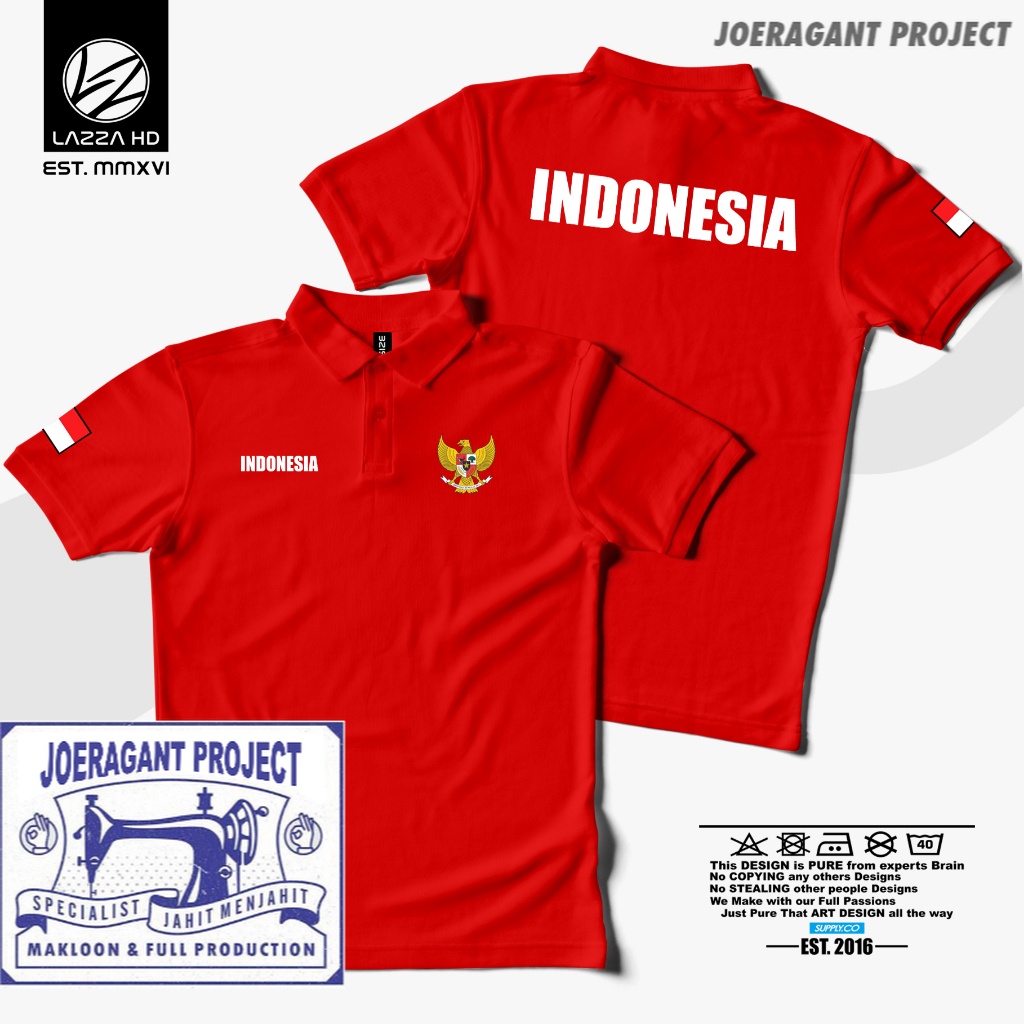 Jual Poloshirt Polo Kaos Kerah Garuda Hut RI 78 Indonesia Terus Melaju ...