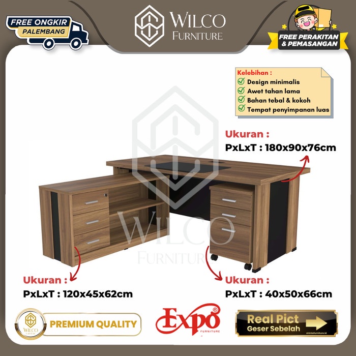 Jual Meja Direktur Sudut L Expo / Meja Manager MDD Series / Meja Office ...