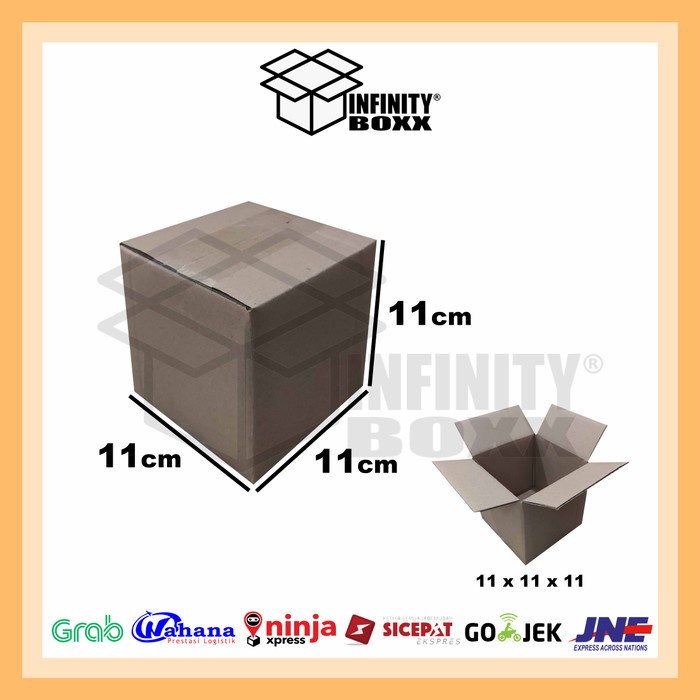 Jual kotak kardus box packing uk 11x11x11 POLOS SHEET | Shopee Indonesia
