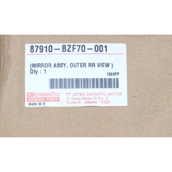 Jual Kaca Spion Kanan Rocky 1.2 Type M 87910-BZF70-001 Daihatsu. | Shopee Indonesia