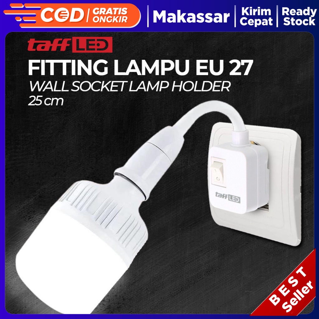 Jual Fitting Lampu Bohlam /Lampu Tidur/Lampu Baca LED EU Plug with ...