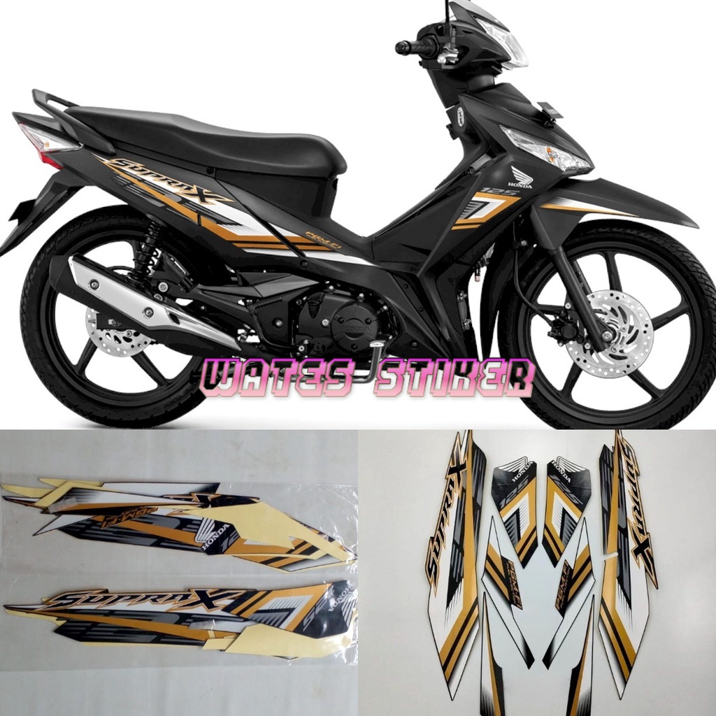 Jual Striping Decal Polet Sticker HONDA SUPRA X 125 FI 2022 GOLD list ...