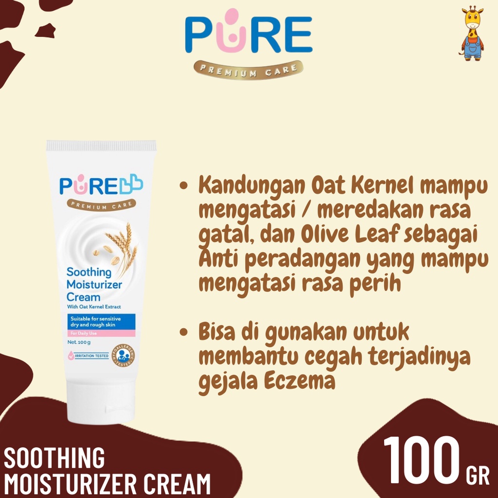 Jual Pure Baby Soothing Moisturizer Cream 100gr - Cream Dermatology ...