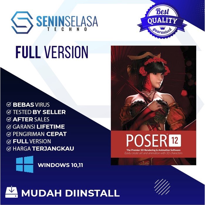 Jual Software Ilustrasi dan Animasi 3D: Bondware Poser Pro 13 [WIN ...