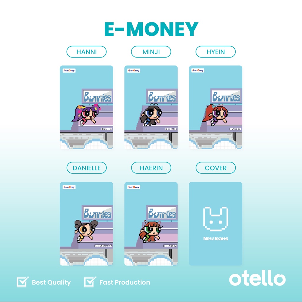 Jual Kartu eMoney UV Print New Jeans x Powerpuff Girl Merchandise KPOP ...