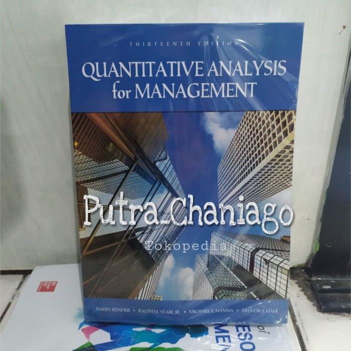Jual Quantitative Analysis for Management 13th Thirteenth Edition By Render | Shopee Indonesia