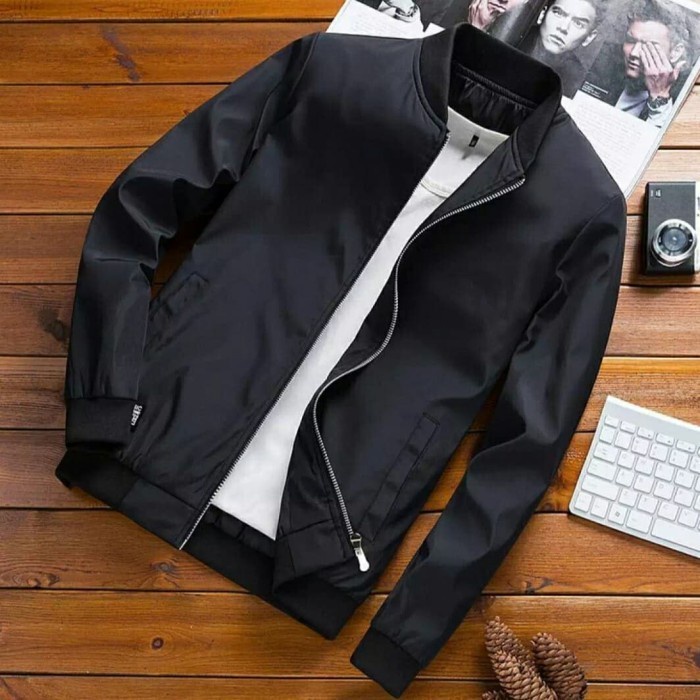 Jual jaket pria best seller jaket simple jaket premium terbaru | Shopee ...