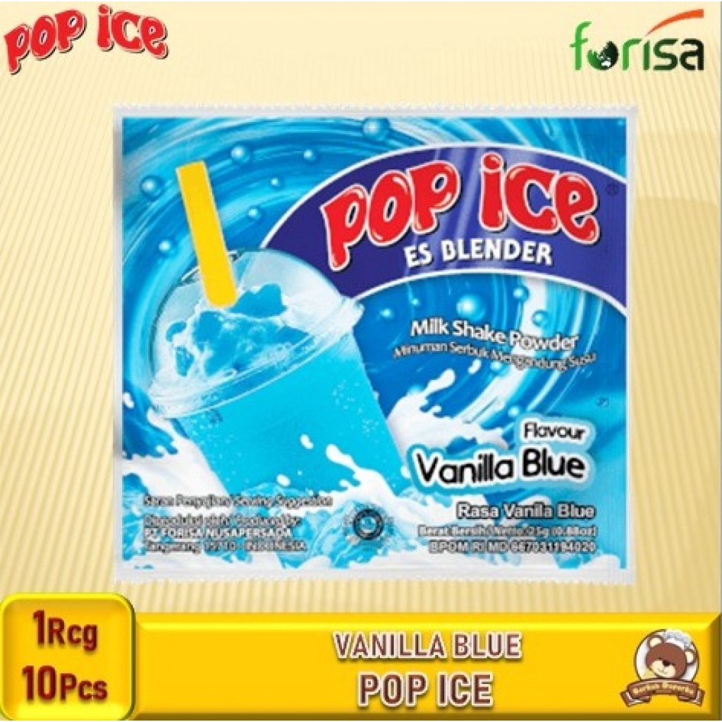 Jual Pop Ice Rasa Vanila Blue Miunuman Ice Blender 25g - 1 Rencng isi ...