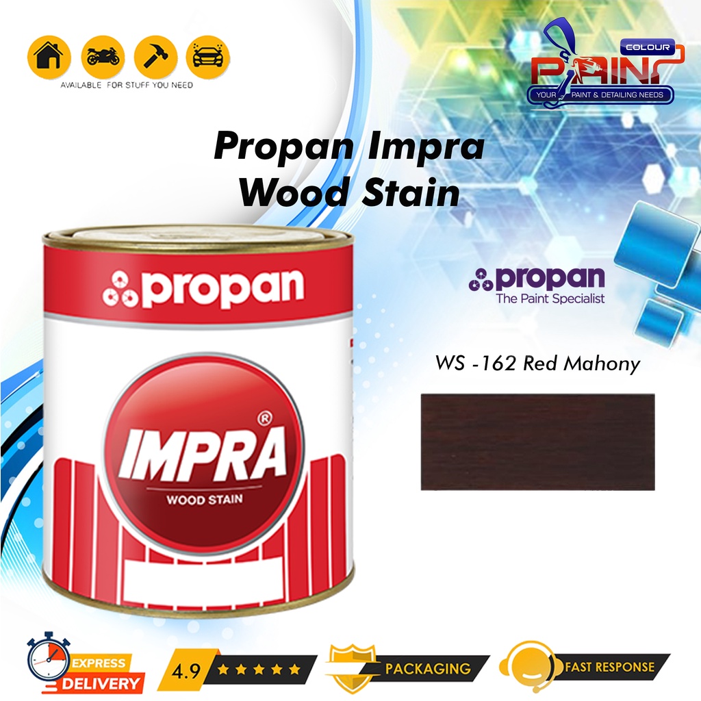 Jual IMPRA WOOD STAIN WS 162 B - RED MAHONY 1 Liter | Shopee Indonesia