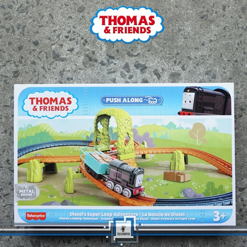 Jual Thomas & Friends Push Along Diesel's Super Loop Adventure Track ...