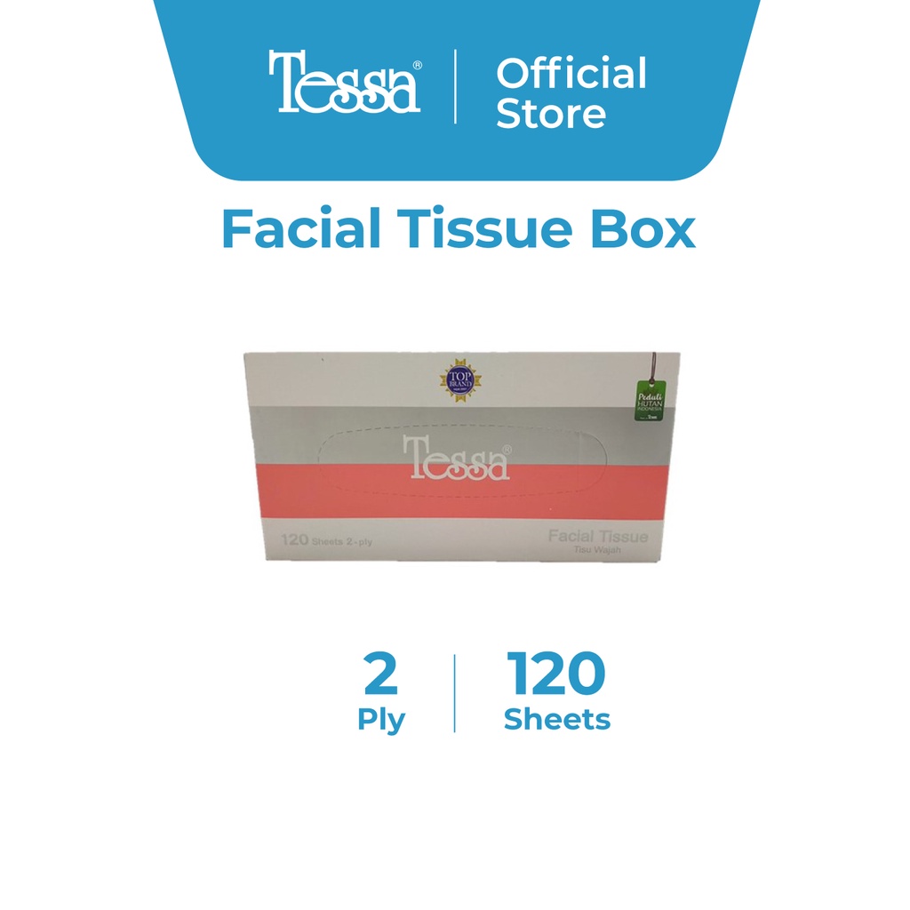 Jual Tessa Facial Tissue Box 2 x 120 pcs | Shopee Indonesia
