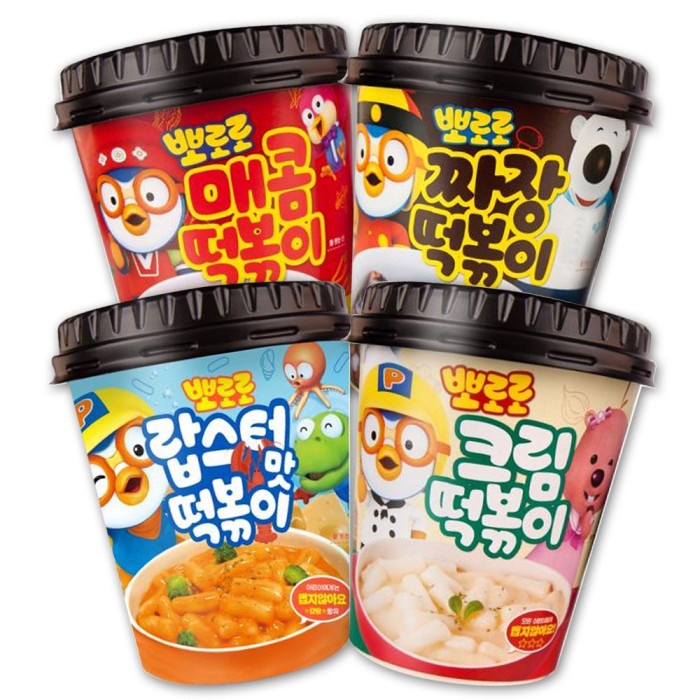 Jual ZJ Pororo Instant Toppoki Tteokbokki Stir-Fried Rice Cake Cup Anak ...