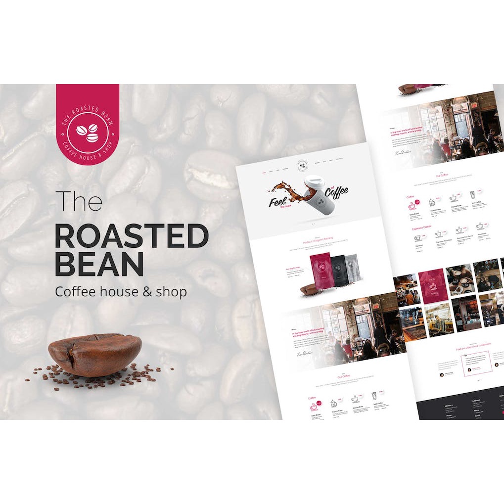 Jual Roasted Bean - Creative & Coffee Shop PSD Template | Shopee Indonesia