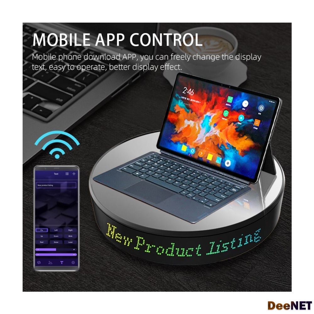 Jual Alas Putar Fotografi Rotating Display Stand 360 Mobile Control ...