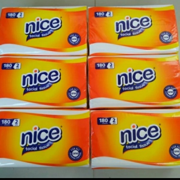 Jual MOS [1 PAKET 5PCS] TISSUE NICE 180 SHEETS 2 PLY TERMURAH / TISU ...