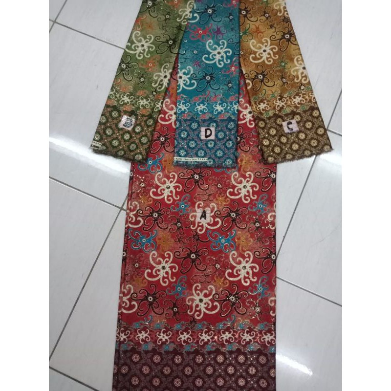Jual bahan batik sutra adem / batik semi sutra meteran / kain batik ...