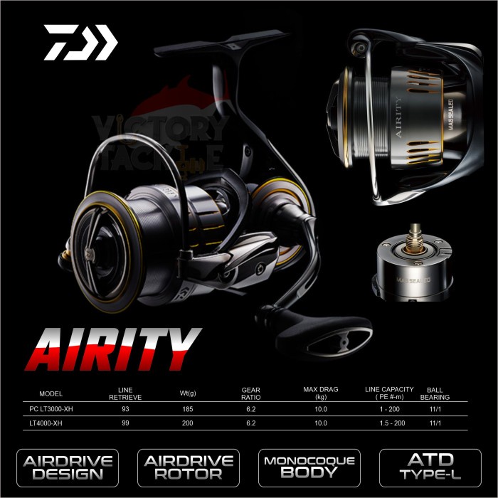 Jual Reel Pancing Spinning Daiwa 2023 Airity Awet Berkualitas | Shopee Indonesia