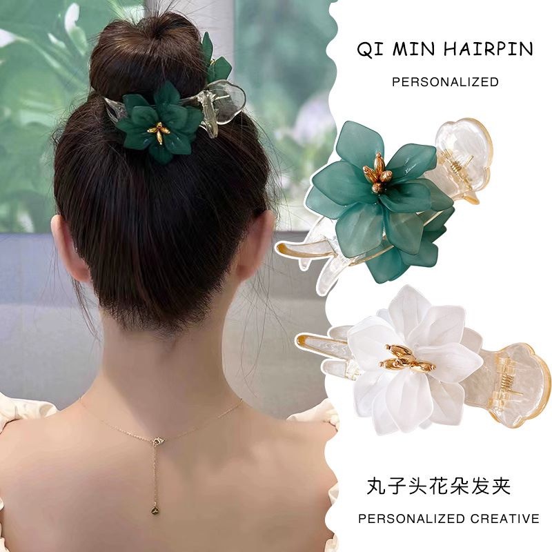 Jual Jepit Rambut Korea Jedai Bunga Camellia Elegan Motif Baru Import ...