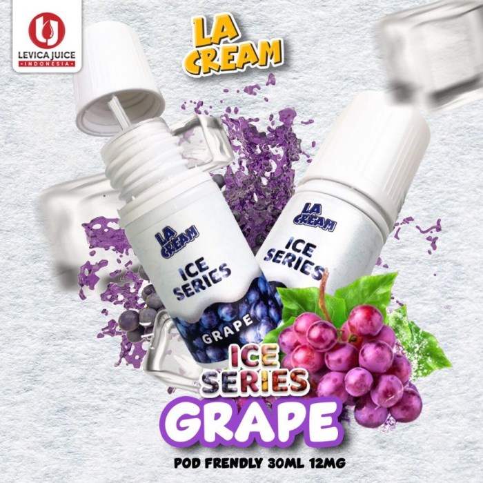 Jual PODS FRIENDLY LA CREAM ICE GRAPE ICE SERIES 30ML 12MG BY LEVICA ...