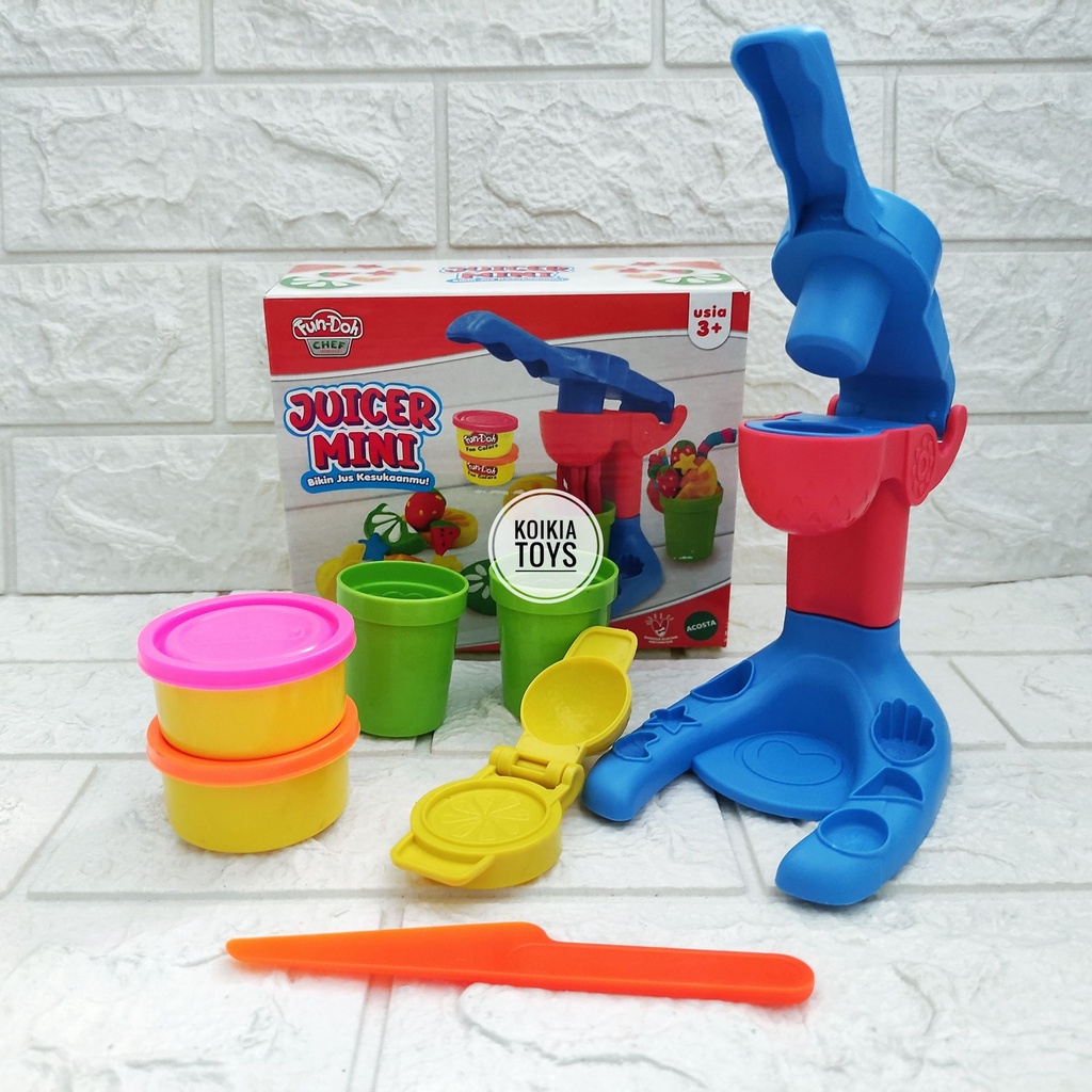 Jual Mainan edukasi anak plastisin fun doh Juicer mini | Shopee Indonesia