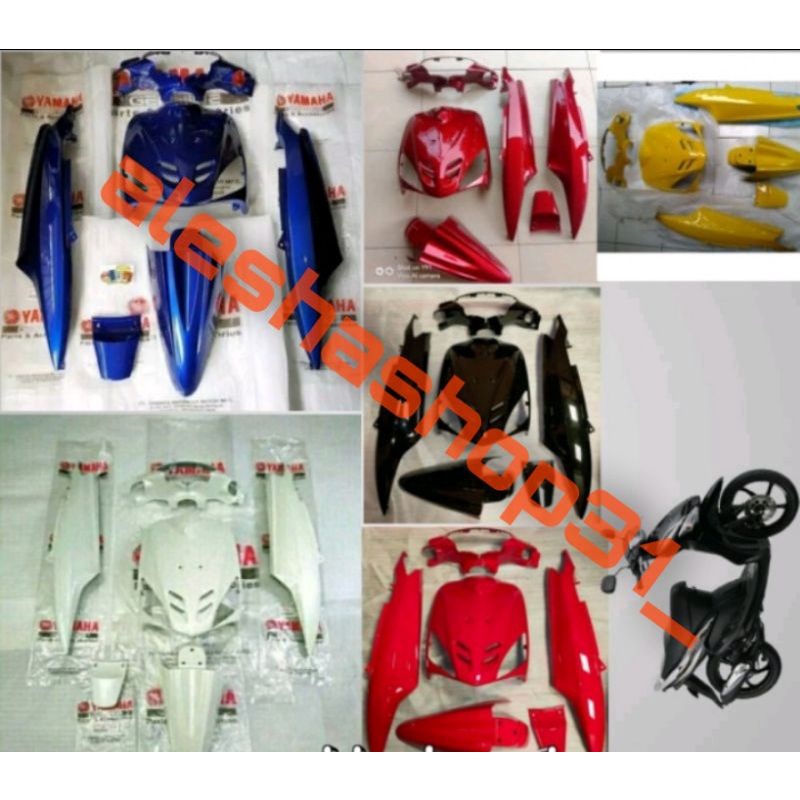 Jual YAMAHA MIO SPORTY COVER BODY HALUS FULL SET BIRU, MERAH,HITAM ...
