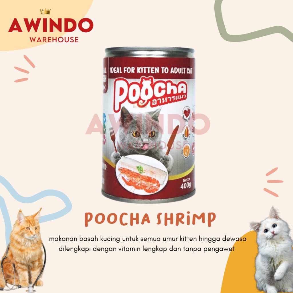 Jual POOCHA 400GR - Makanan Kaleng Pakan Basah Kucing Kitten Dewasa ...