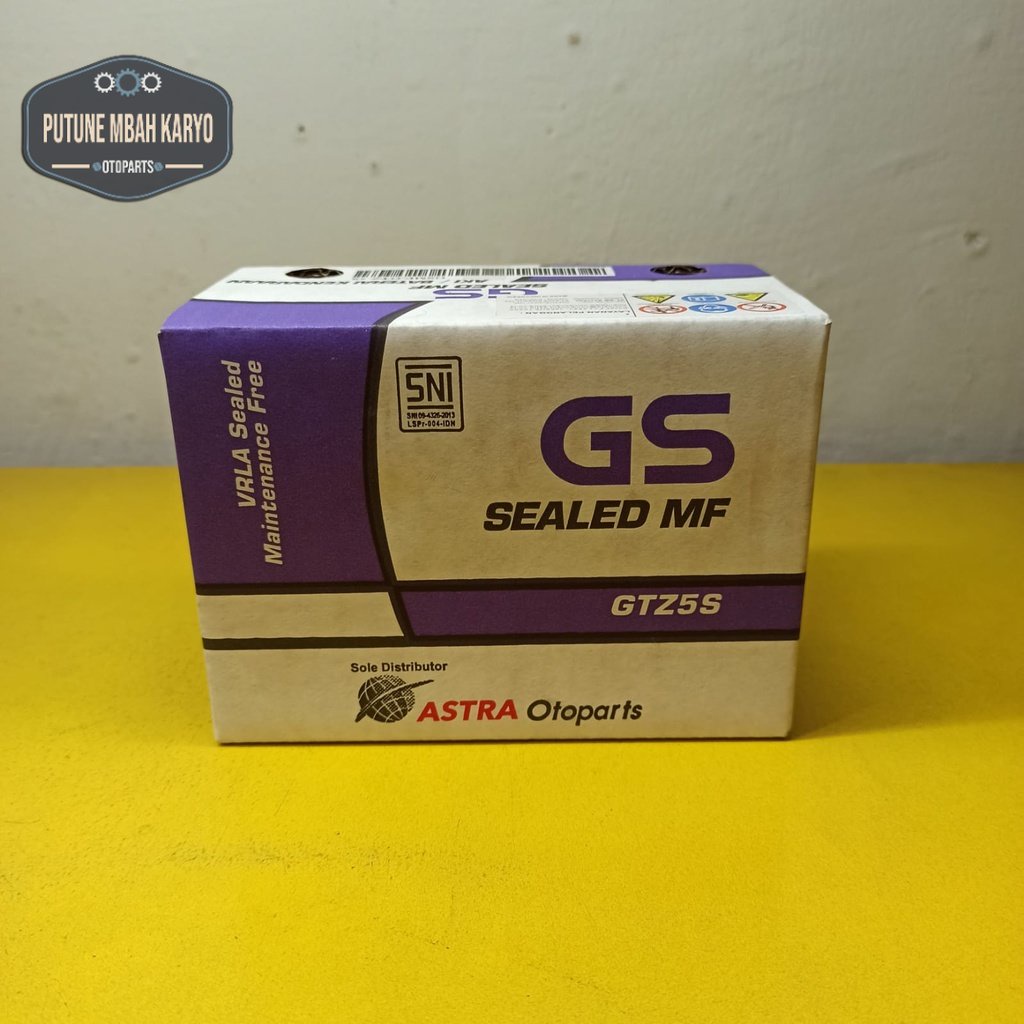 Jual Aki Motor GS ASTRA MF GTZ5S Beat Vario Mio Scoopy GSMF-GTZ-5S ...