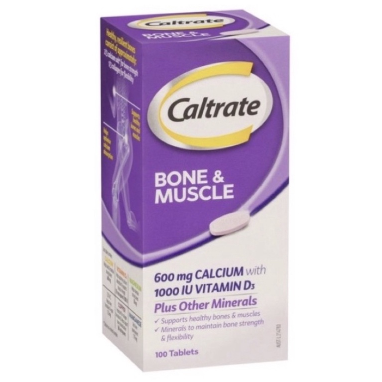 Jual Caltrate Bone & Muscle plus Minerals Calcium + Vitamin D 100 ...