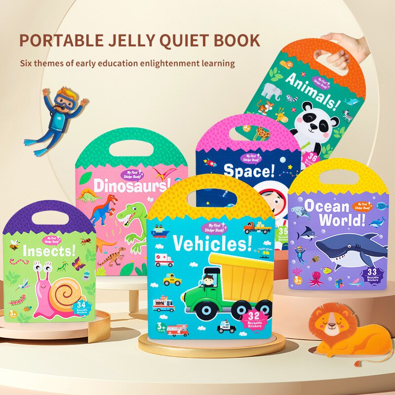 Jual Quiet Book Jelly Mainan Edukasi Montessori Buku Sticker Mengenal ...