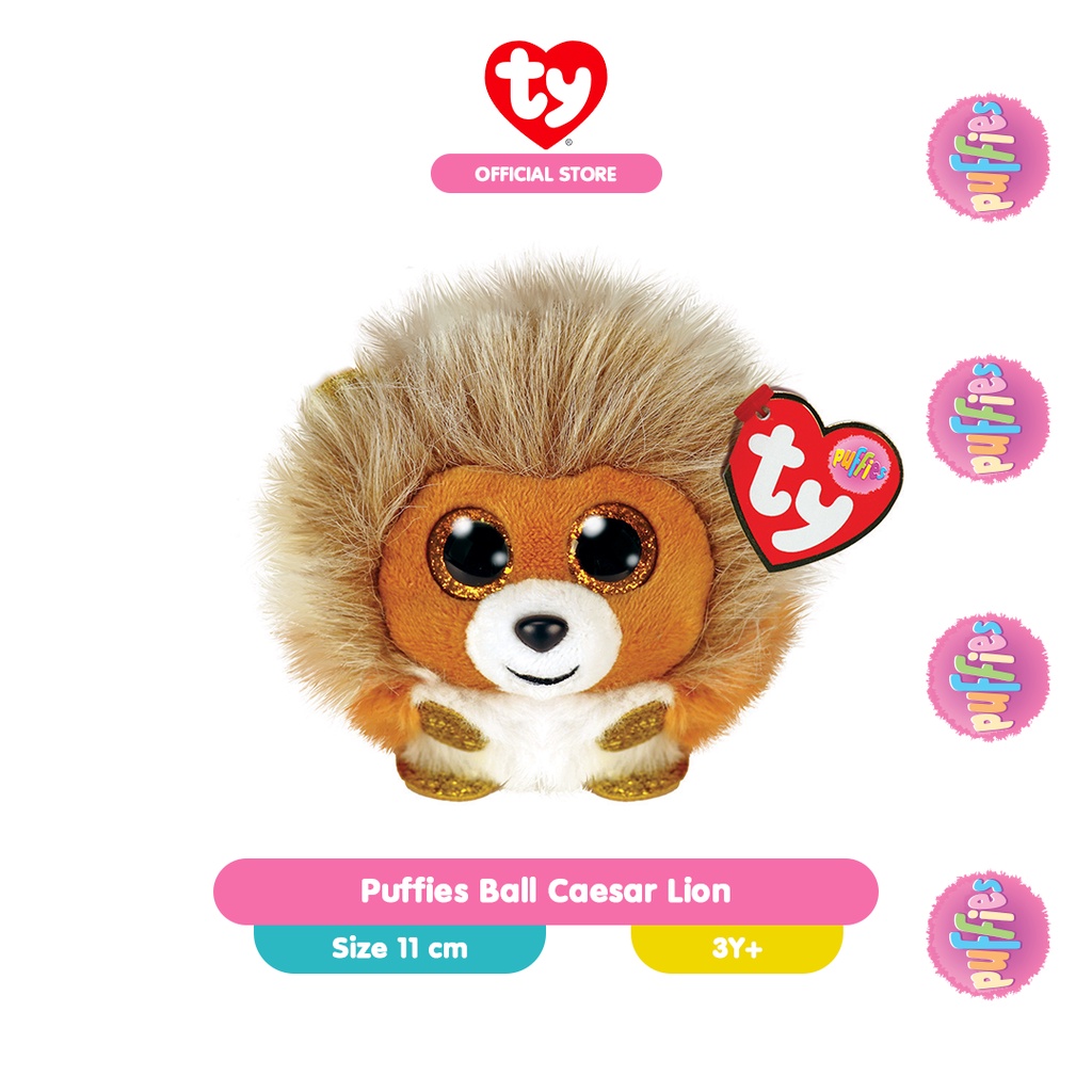 Jual TY Puffies Caesar Lion - Boneka Singa Kecil | Shopee Indonesia
