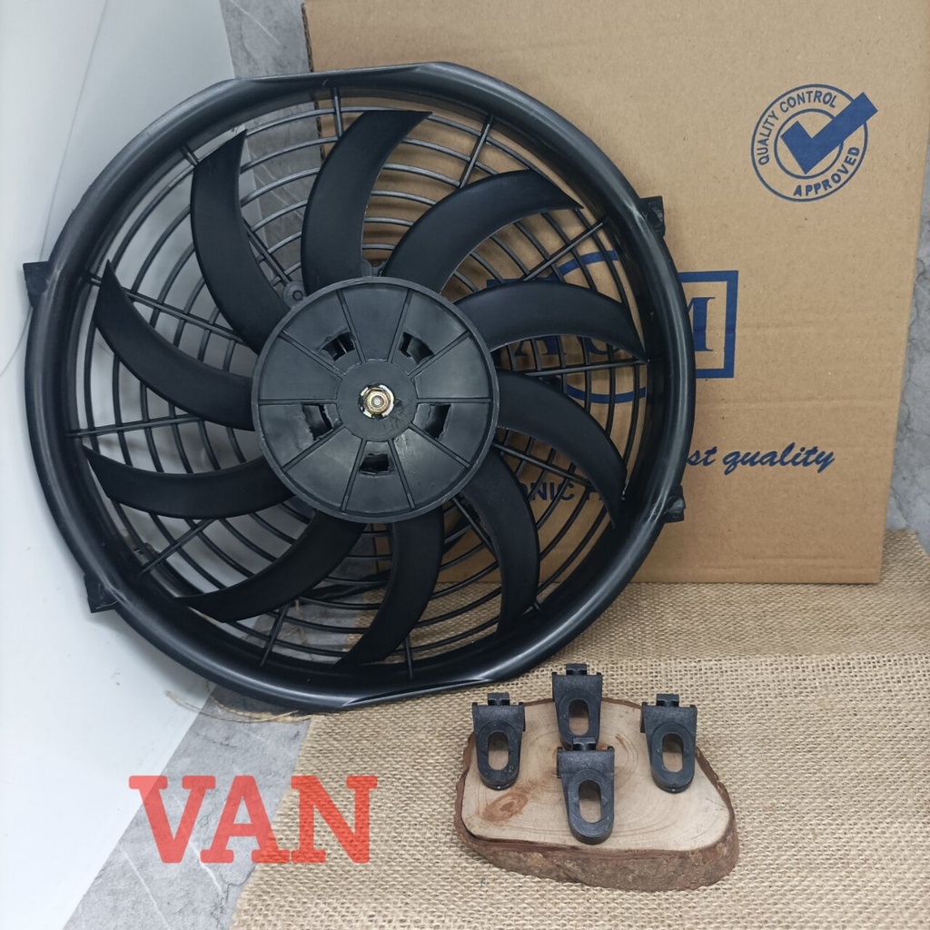 Jual EXTRA FAN KIPAS RADIATOR AC MOBIL 12VOLT 80WATT UKURAN 10INCH ...