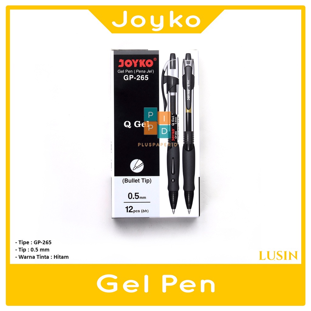 Jual JOYKO - Pulpen Gel GP-265 Q-Gel 0.5mm - Lusin | Shopee Indonesia