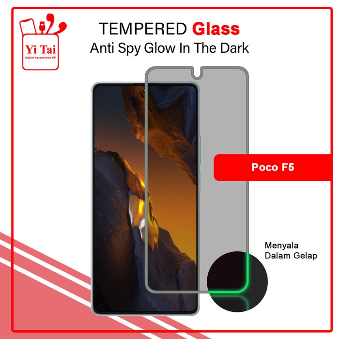 Jual YI TAI - Glow In The Dark Tempered Glass Spy Xiaomi Poco F5 | Shopee Indonesia
