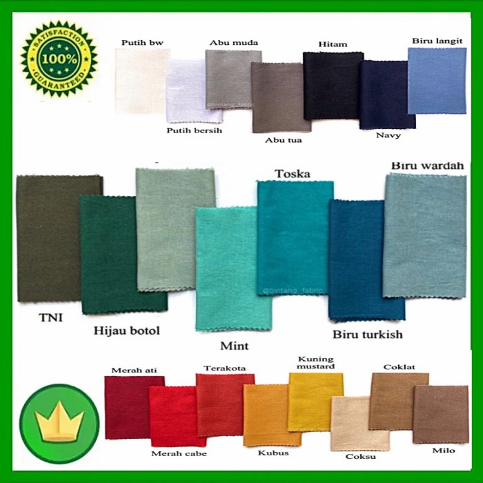 Jual kain bahan katun linen rami 1meter/ meteran polos | Shopee Indonesia