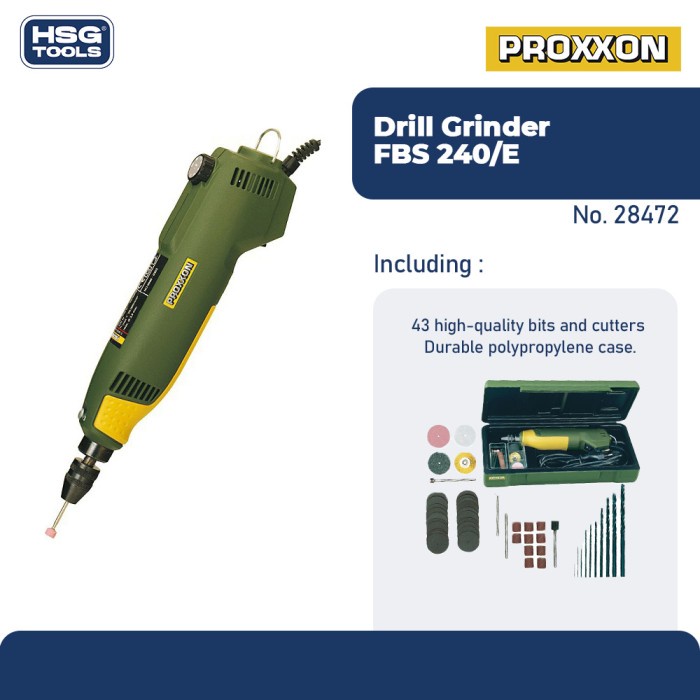 Jual PROXXON 28472 MESIN BOR TUNNER/MINI DIE GRINDER DRIL GRINDER FBS ...