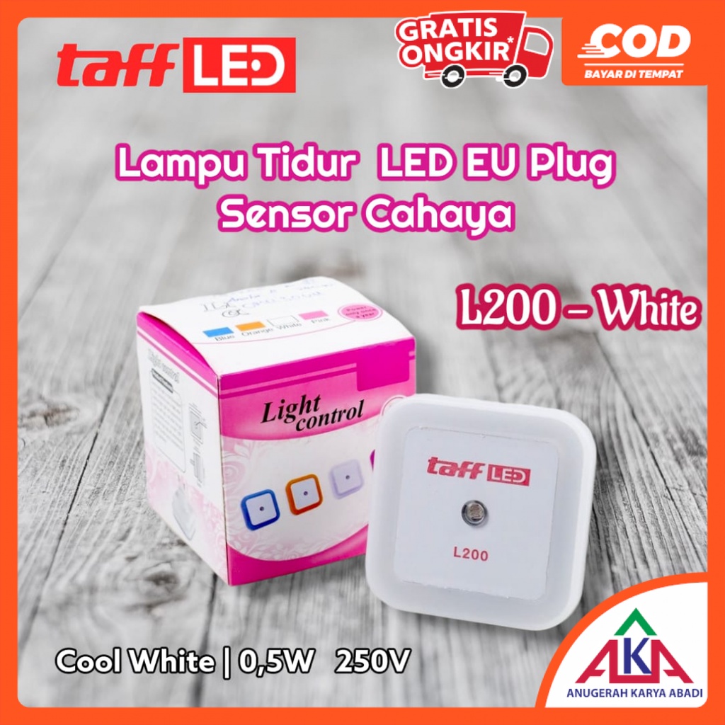 Jual TAFFLED L200 Lampu Tidur LED Elektrik Night Light Sensor Cahaya ...