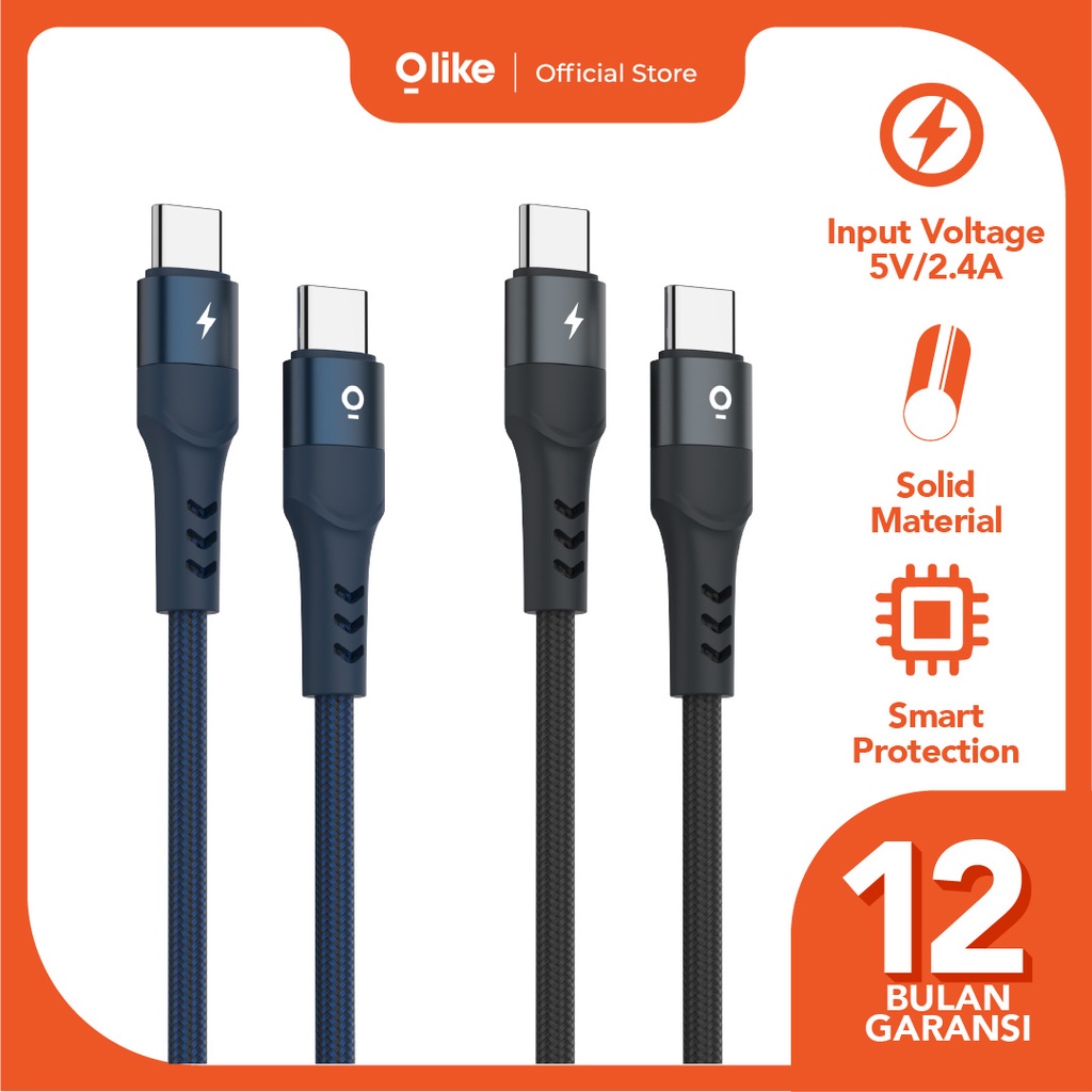 Jual OLIKE KABEL DATA CHARGER FAST CHARGING TYPE C TO C 60W IPHONE 20W ...