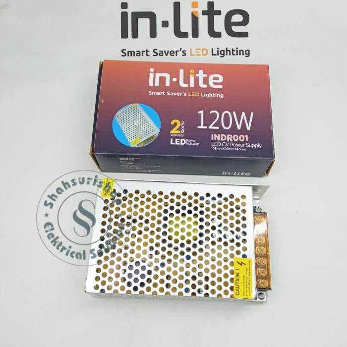 Jual INLITE POWER SUPPLY LED STRIP IN-LITE INDR001 10A 120 WATT | Shopee Indonesia