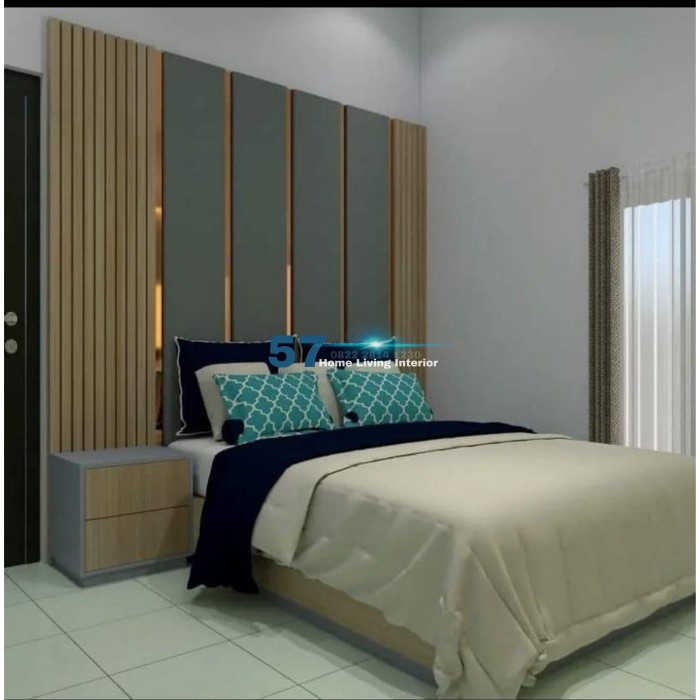 Jual Rangka Tempat Tidur Dan Backdrop Ruang Tidur Bahan Multiplek HPL ...