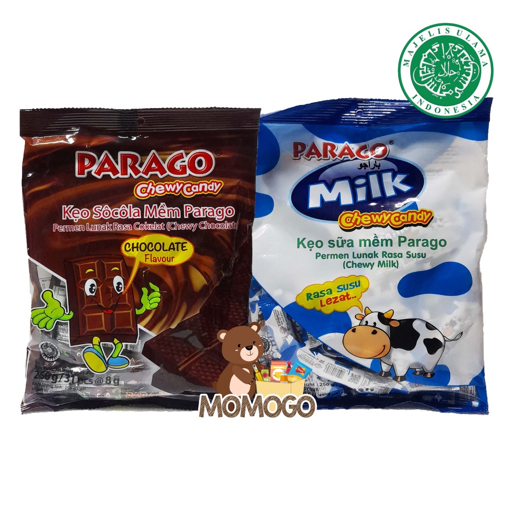 Jual PARAGO MILK/CHOCOLATE PERMEN CHEWY CANDY | Shopee Indonesia